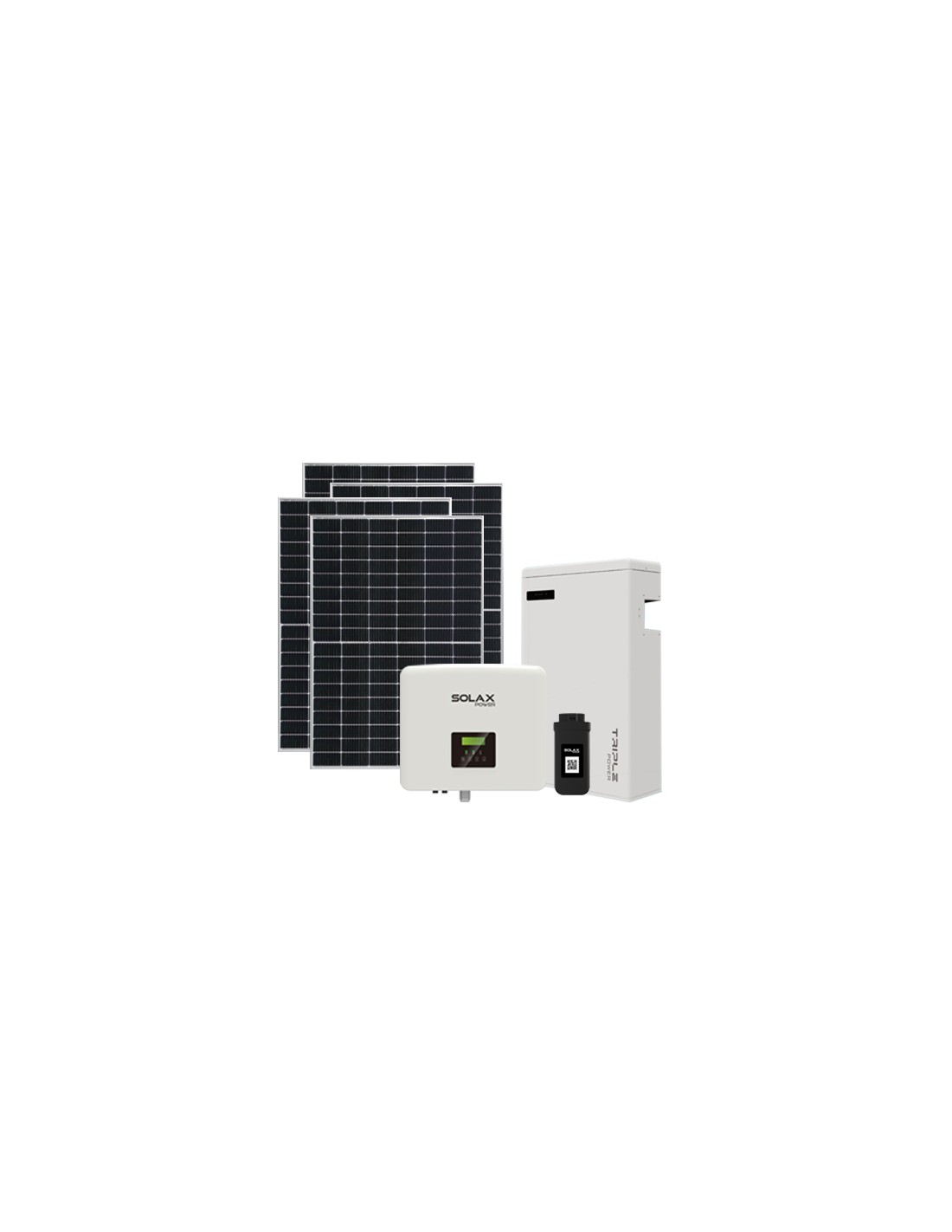 Photovoltaic Kit Single-phase 3000W PRO Inverter SOLAX 3kW Storage ...