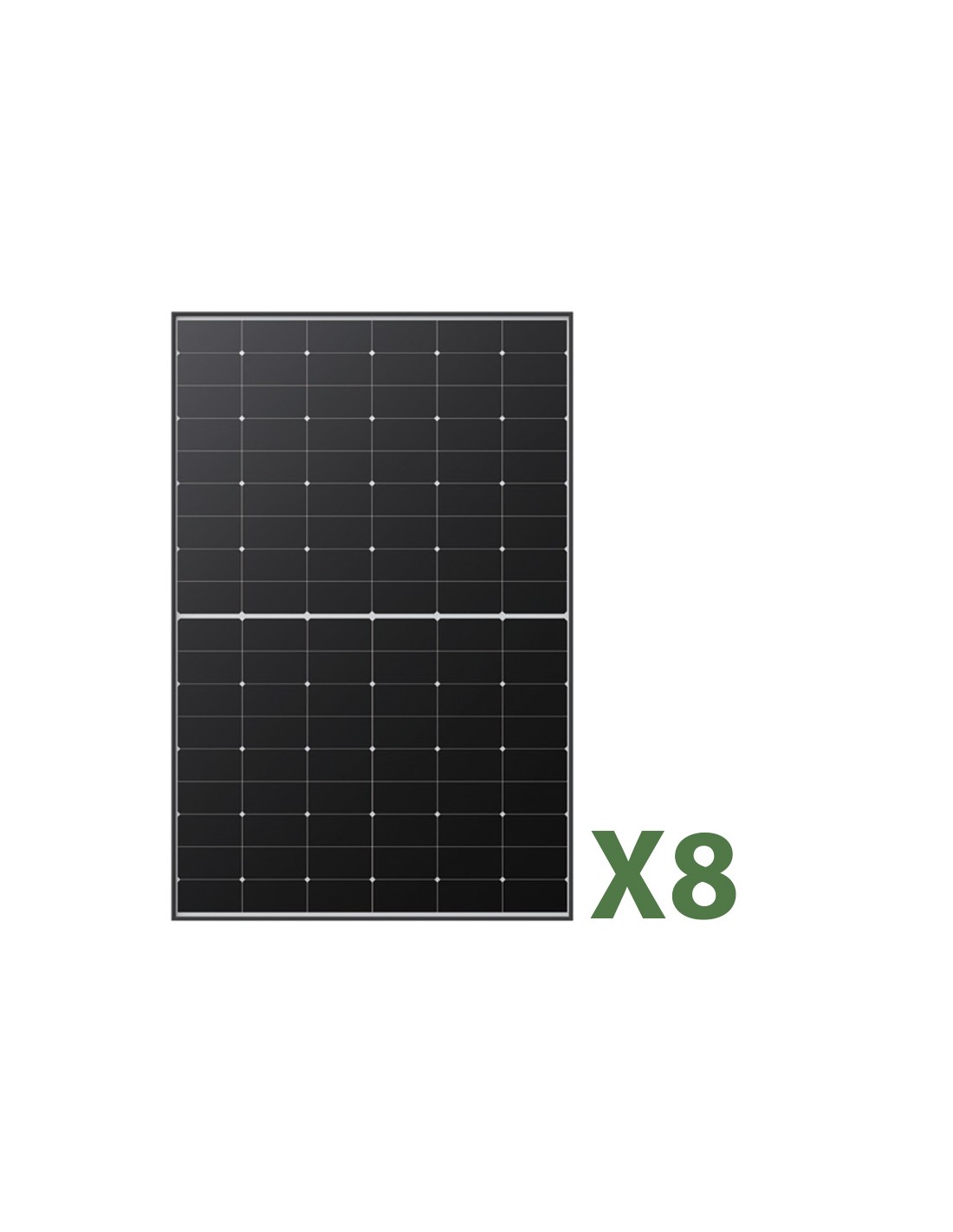 Set de 8 placa solares fotovoltaicos 430W total 3440W mono LONGi marco ...