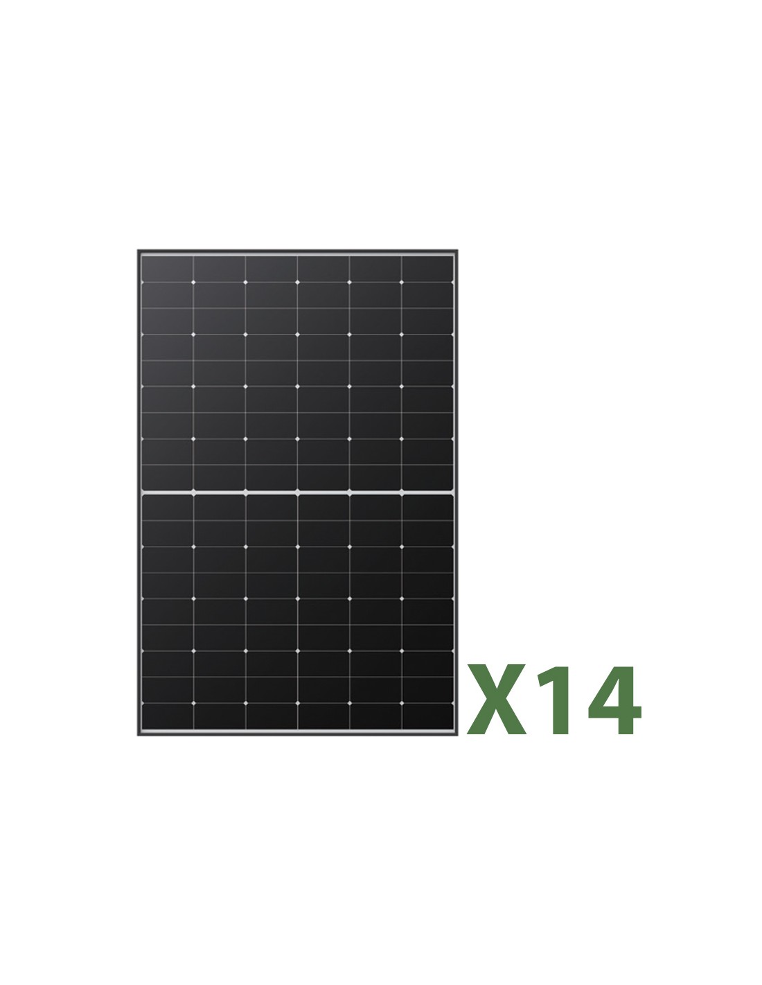Set de 14 placa solares fotovoltaicos 430W total 6020W mono LONGi marco negro