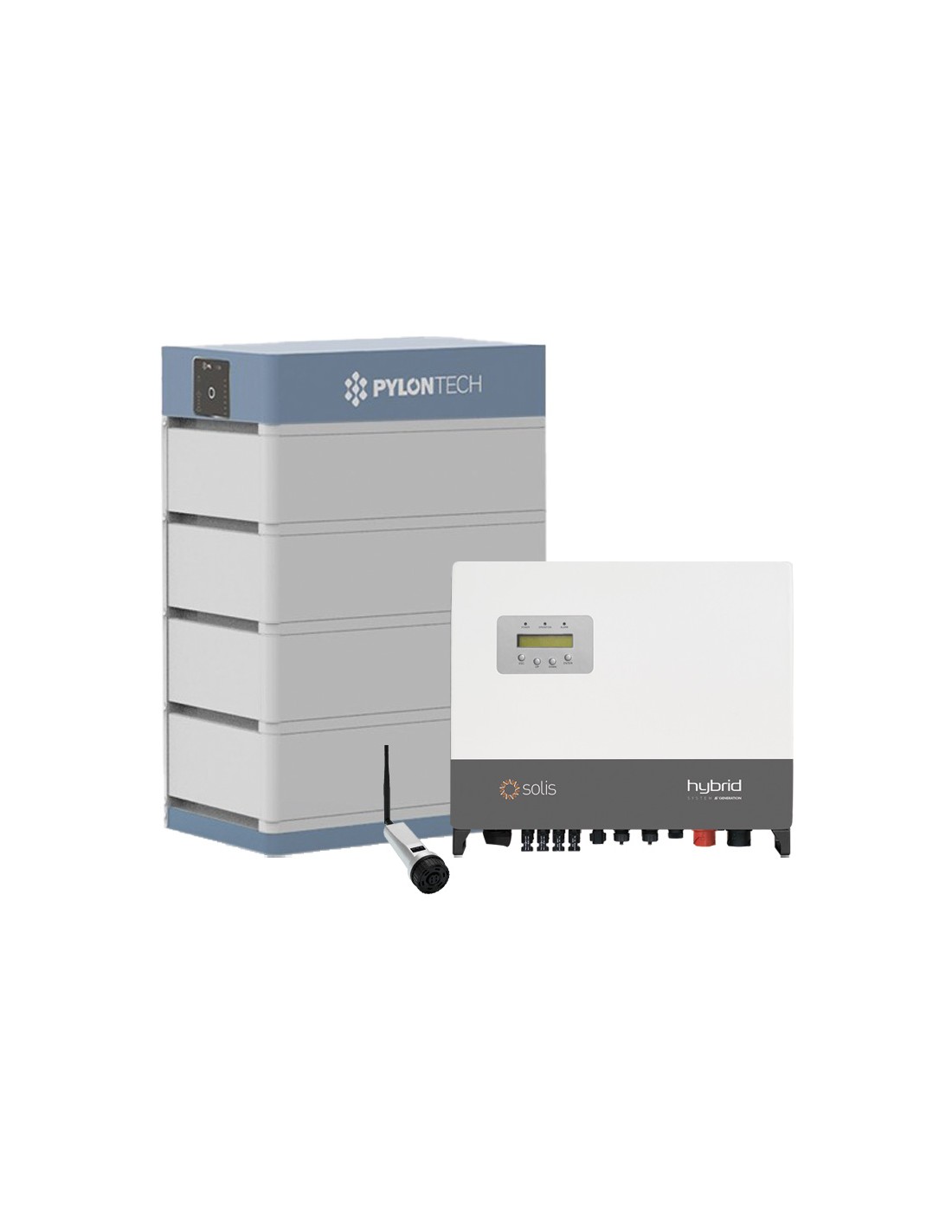 Système de stockage triphasé Onduleur hors réseau Solis 10kW Pylontech 10.65kWh