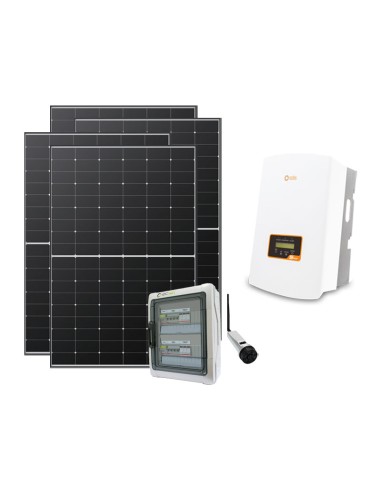 Photovoltaic Kit 4300W single-phase inverter Solis 4kW 2 MPPT connected ...