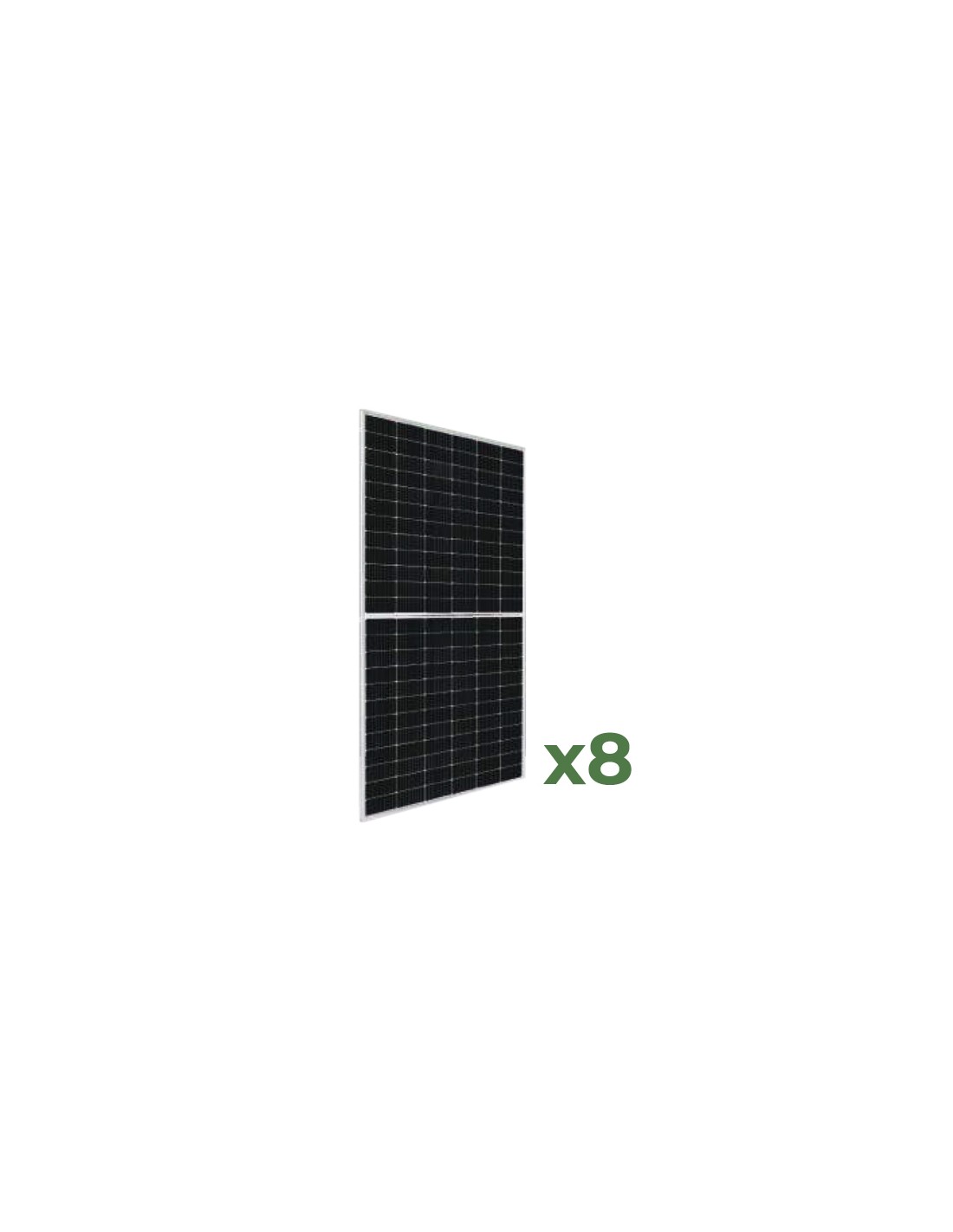 Set de 8 paneles solares fotovoltaicos bifacial 550W total 4400W mono ...