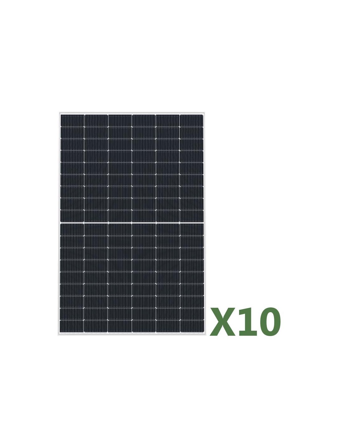 Set of 10 photovoltaic panels 440W total. 4400W mono EGING PV half cells