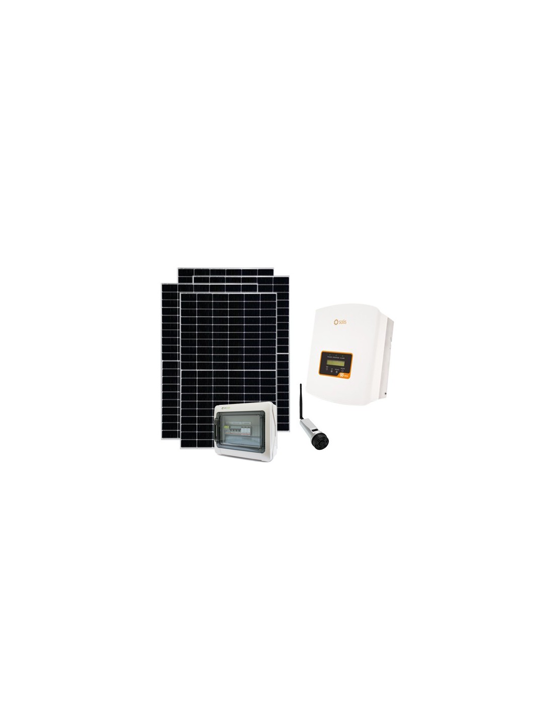 Photovoltaik-Kit 2075W einphasiger Wechselrichter Solis mini 2kW austausch ort