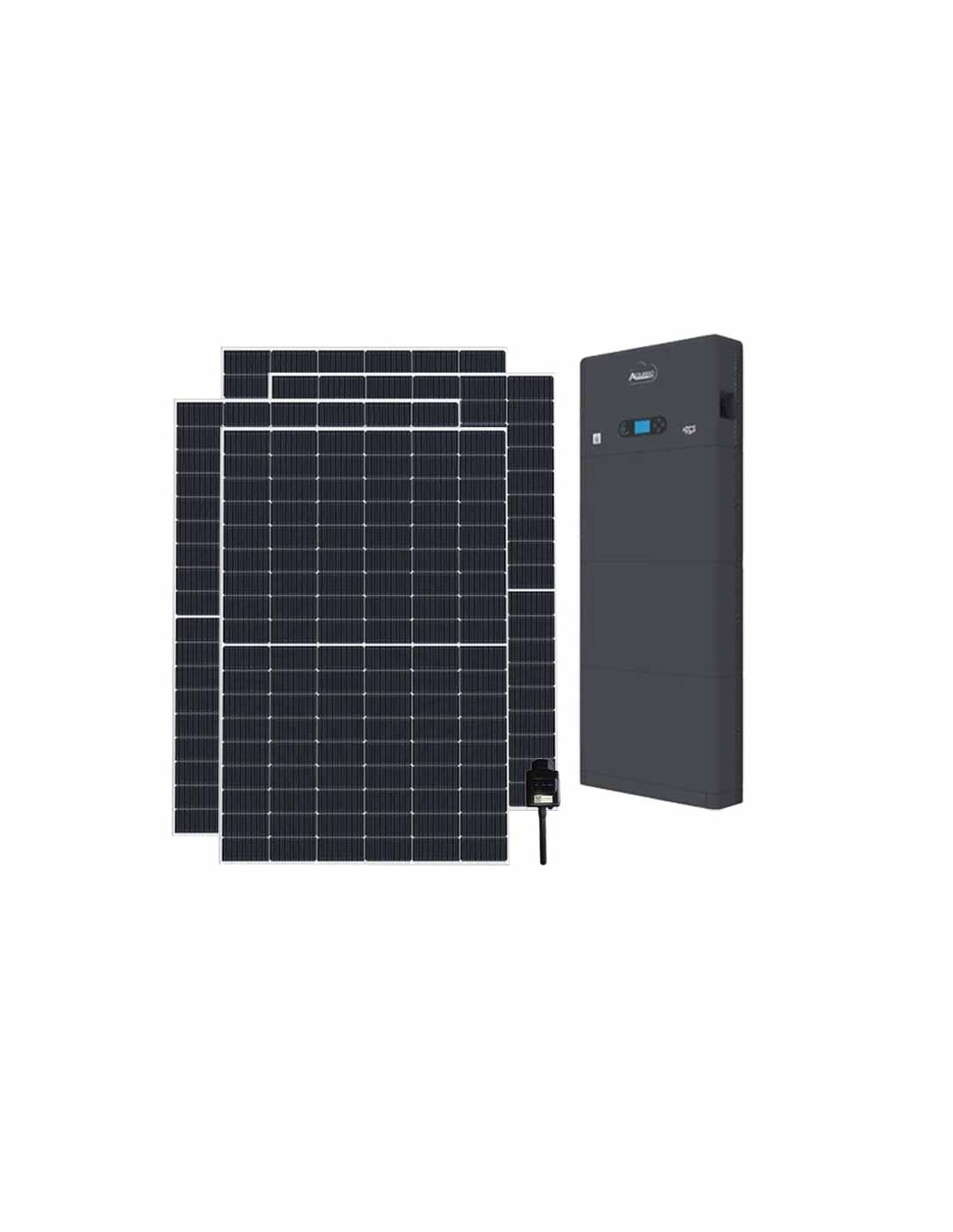 Kit fotovoltaico 5280W doble cara inversor 5kW Zucchetti litio 20.48kWh