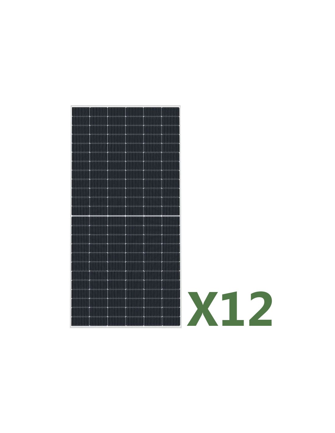 Set of 12 photovoltaic solar panels 580W total 6960W mono EGING PV half ...