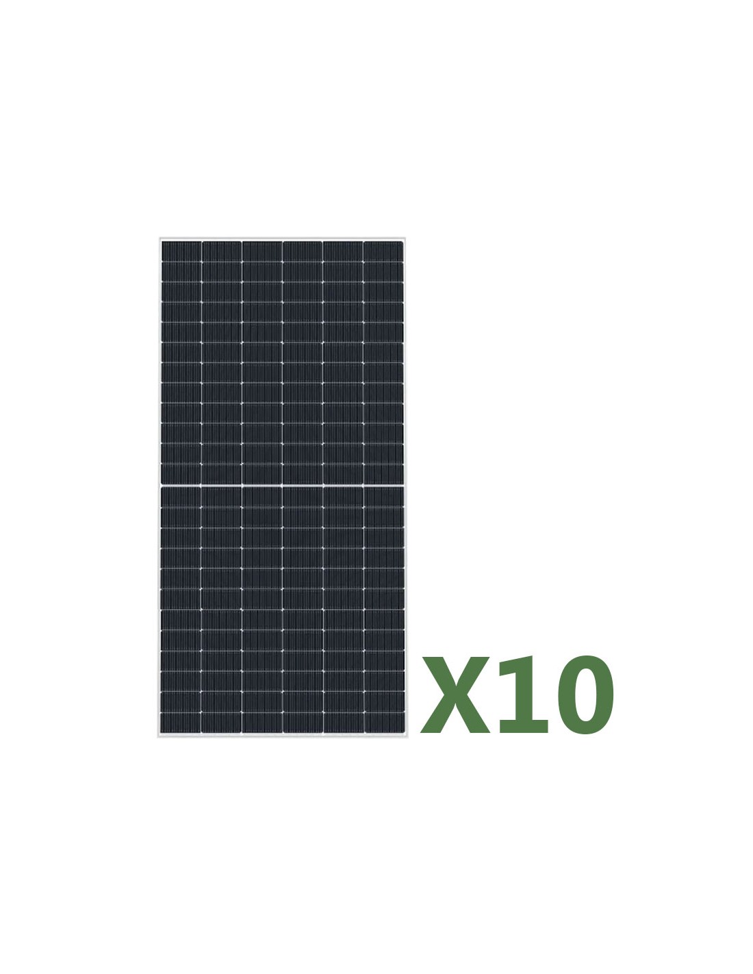 Set de 10 paneles solar fotovoltaicos bifacial 580W total 5800W mono ...
