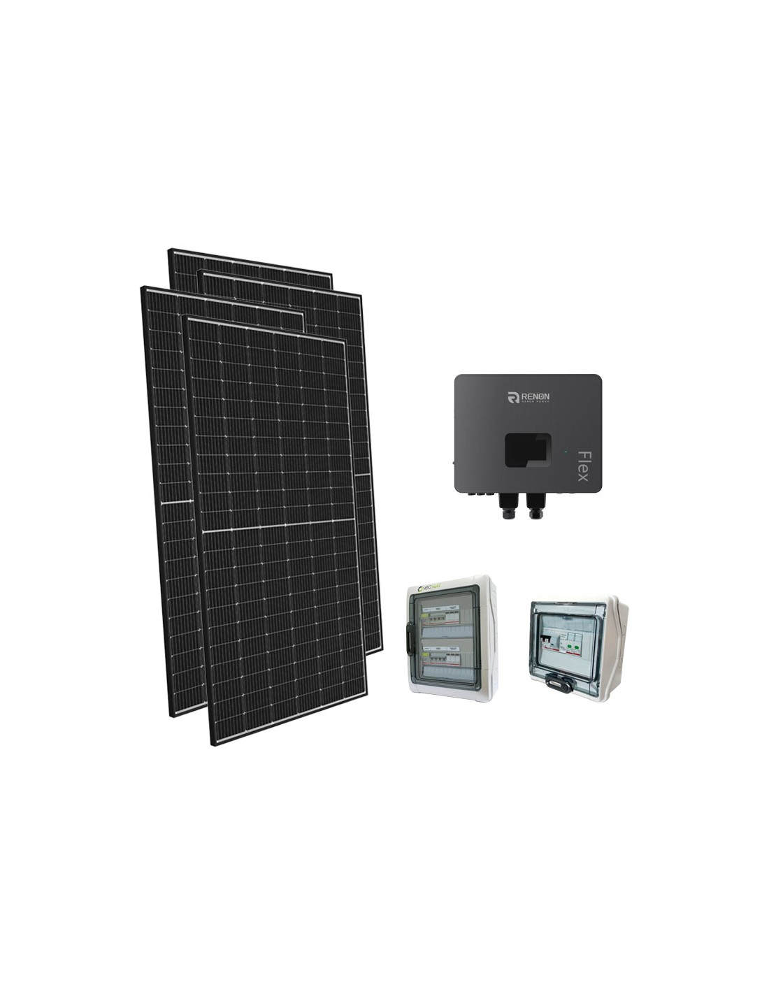 Kit photovoltaïque monophasé onduleur 6060W Renon Power 6kW connecté au réseau
