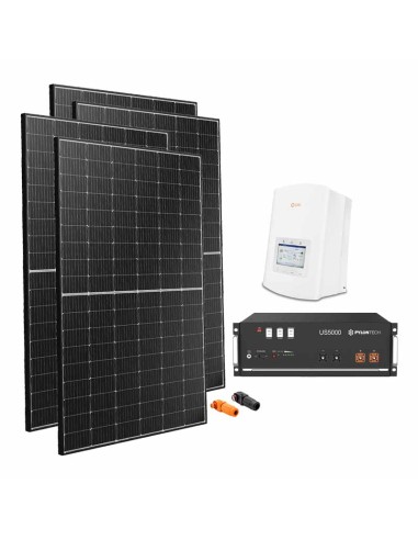 Single-phase photovoltaic kit 4250W hybrid inverter Solis 3.6kW ...