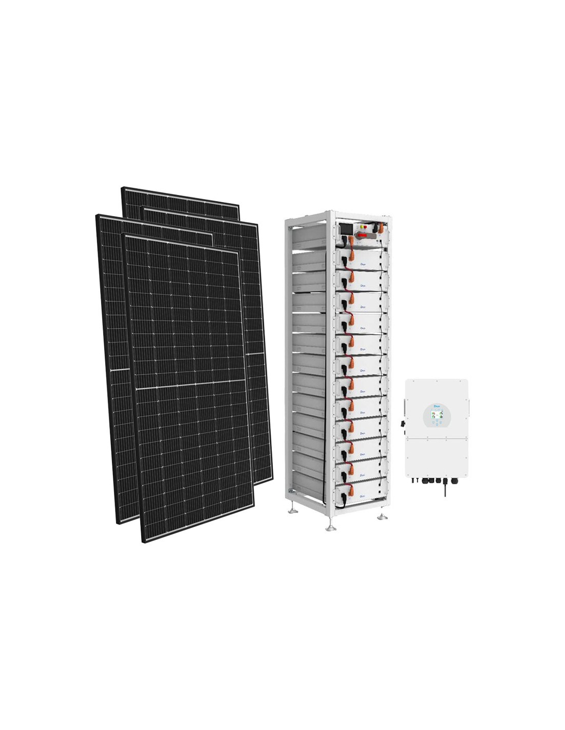 Kit fotovoltaico aislado trifásico 15150W inversor 30kW DEYE BOS-GM 30 ...