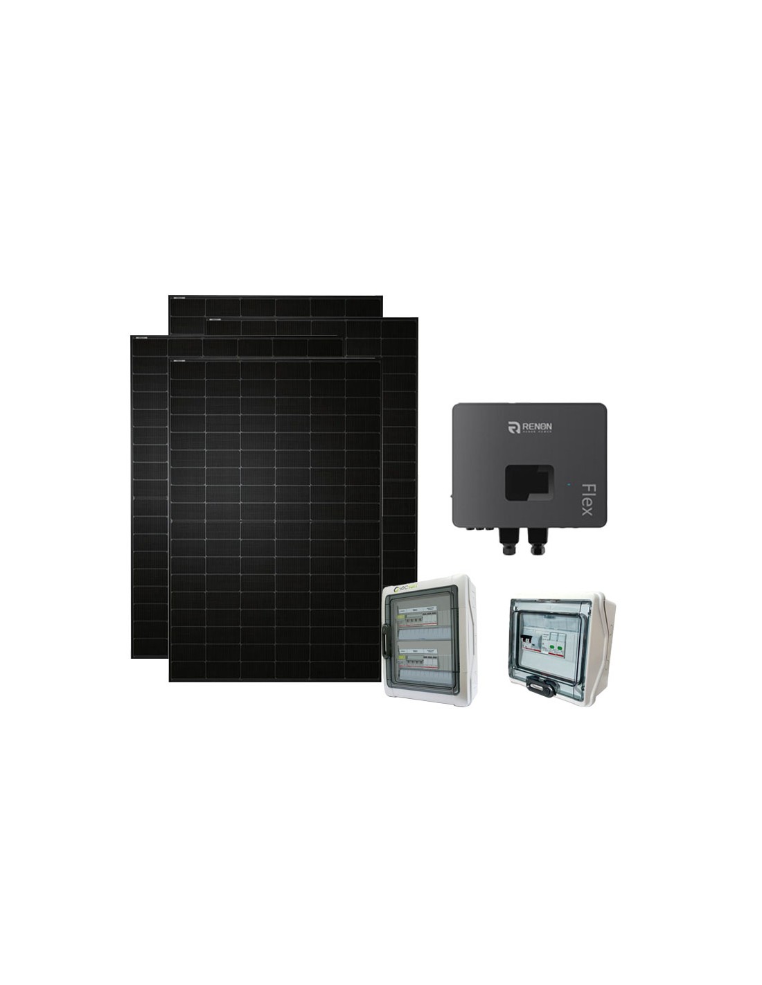 Kit fotovoltaico monofase 6020W PRO inverter Renon Power 6kW connesso ...