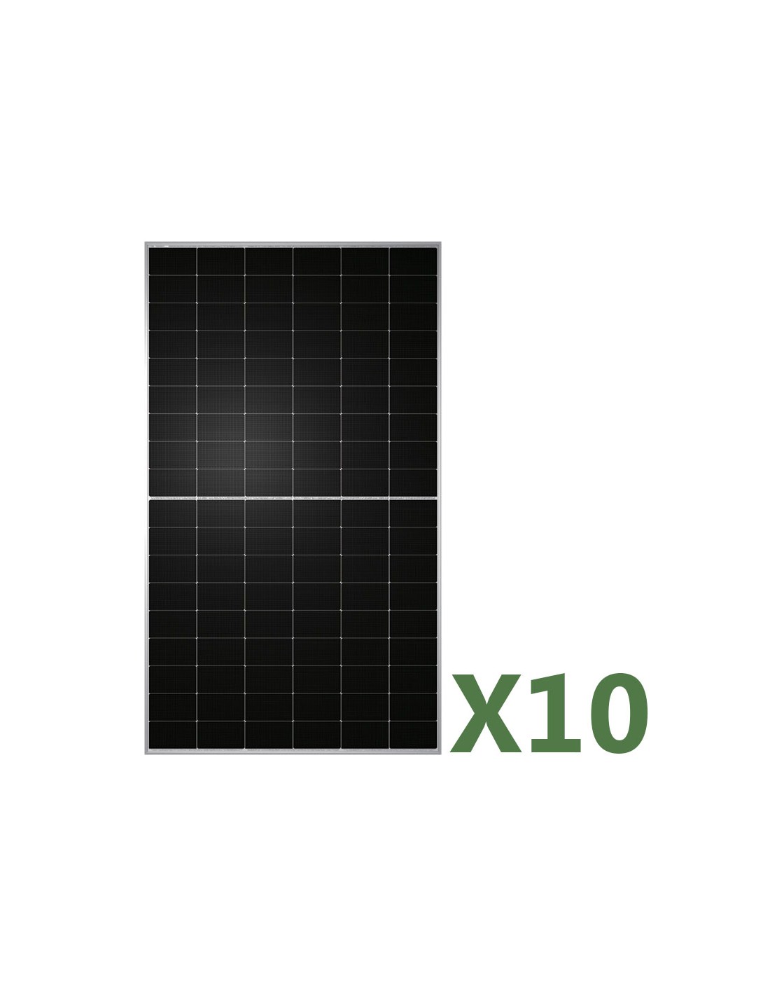 Set 10 Doppelseitiges Photovoltaik-Solarmodulen 500W Gesamt 5000W mono ...