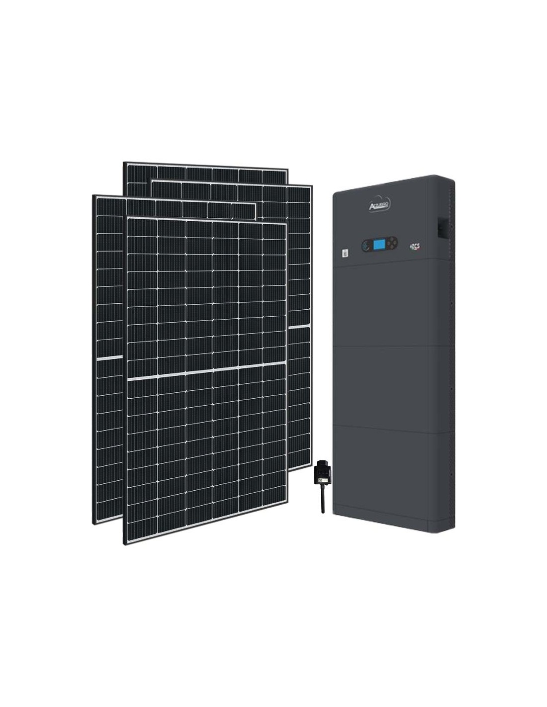 Kit photovoltaïque monophasé 6090W onduleur Zucchetti 6kW cumul lithium 5.12kWh