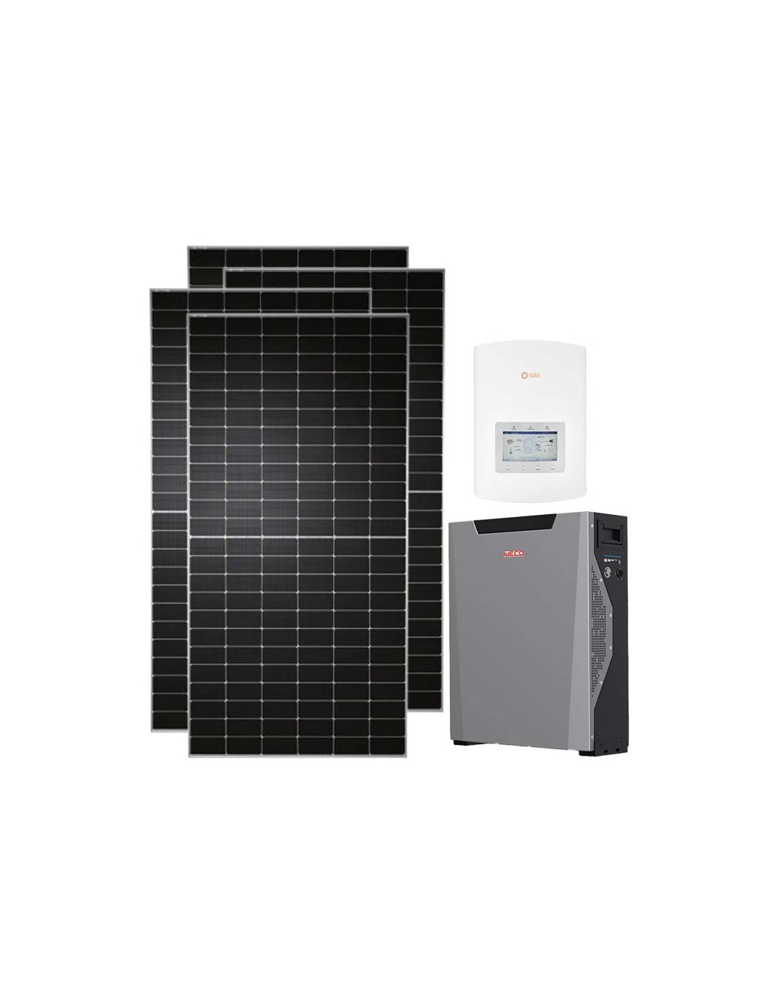 Single-phase photovoltaic kit 4720W Solis inverter 4.6kW lithium Weco 5 ...