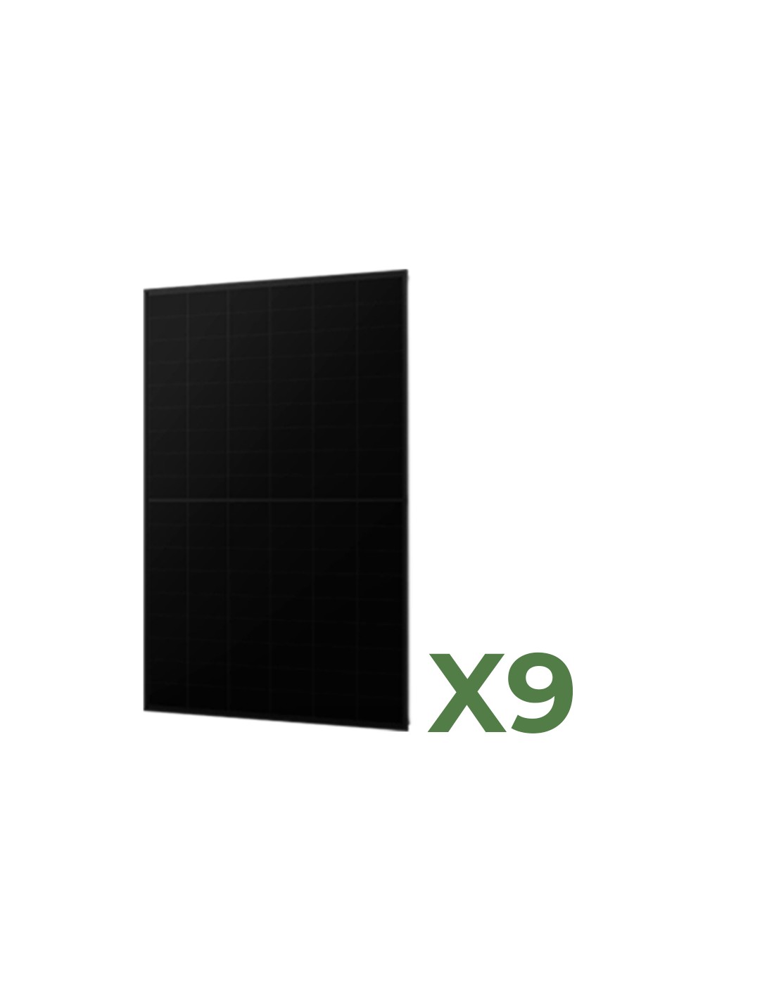 Set of 9 AIKO Full Black 445W total 4005W mono photovoltaic solar panels