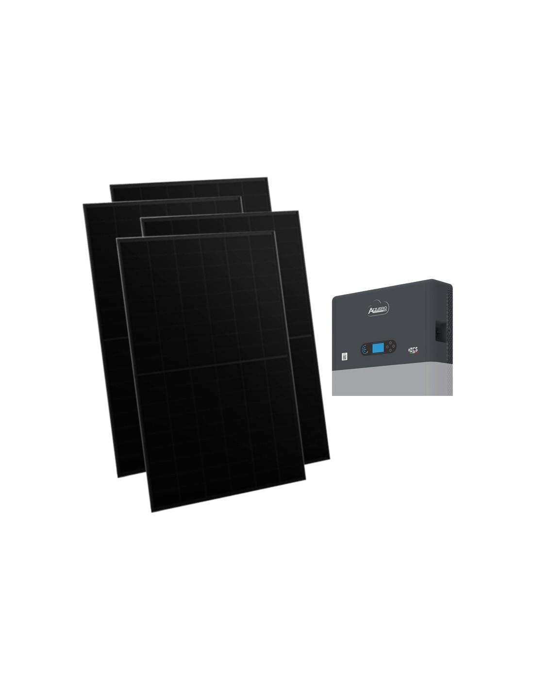 Kit fotovoltaico monofase 3560W inverter ZCS Azzurro 3kW predisposto ad ...